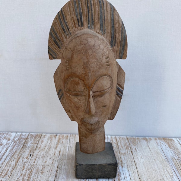 African Mask Stand - Etsy