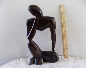 Large Thinker Statue - Etsy