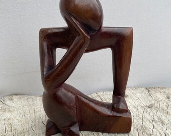African Thinking Man Statue - Etsy