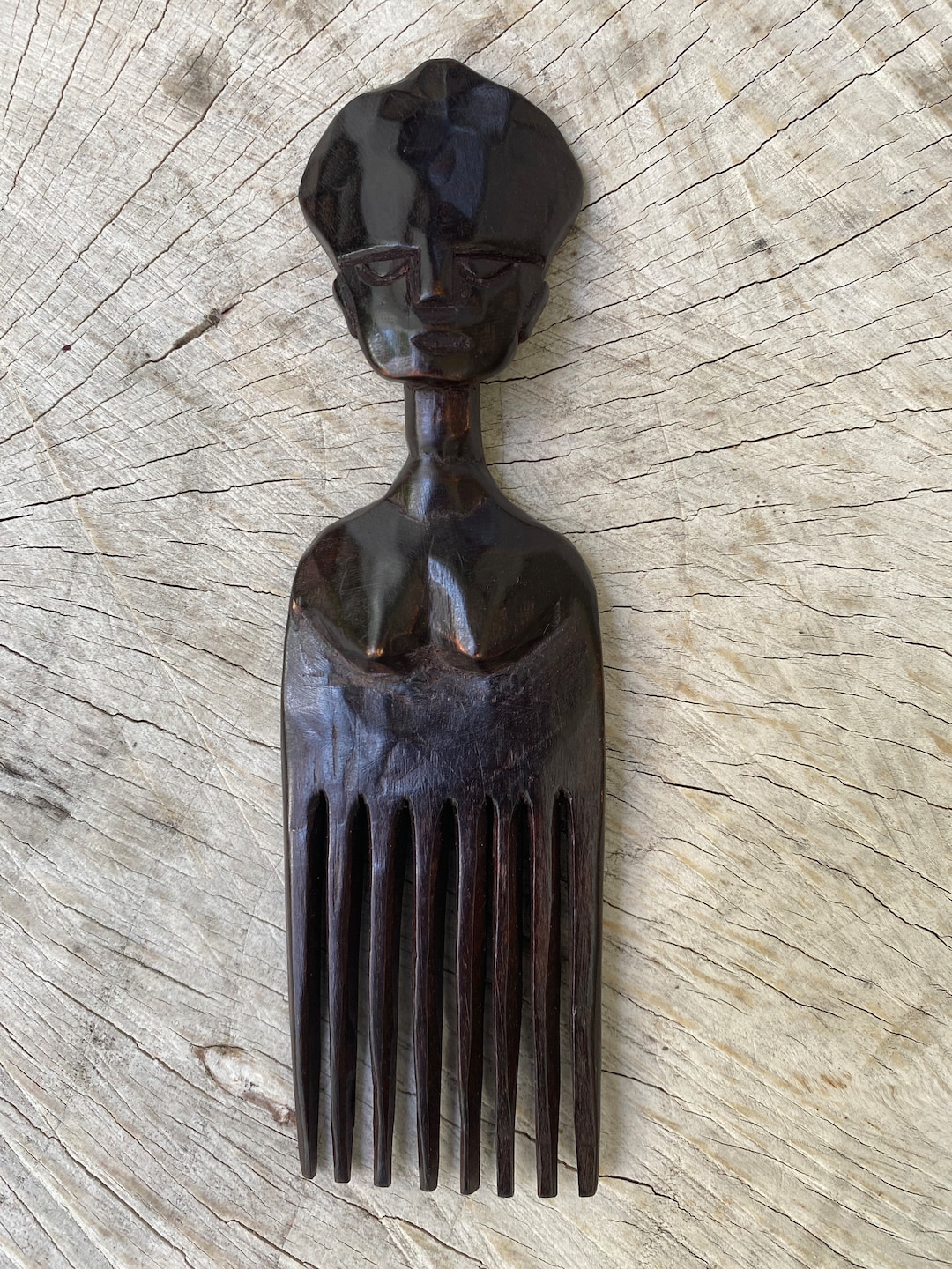 Afro Comb Afro Pick Wooden Comb African Wooden Comb - Etsy