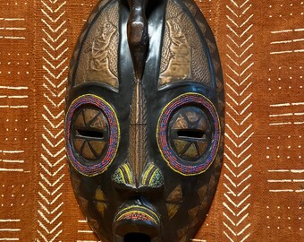 Large African Wall Mask - Etsy