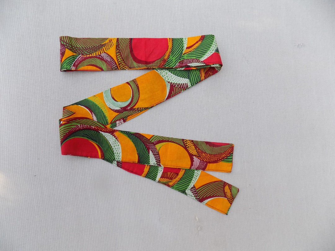 African Print Cotton Sash: Ankara Wax Belt - Etsy