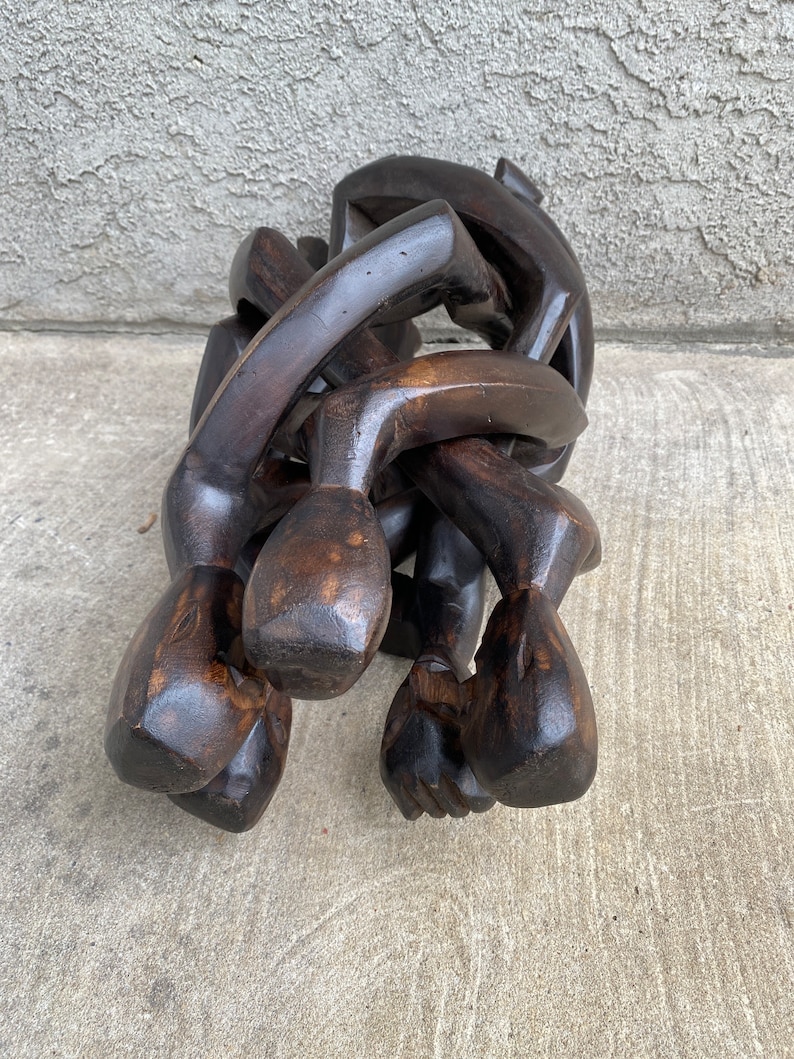 5 Headed African African Unity Statue African Art African - Etsy