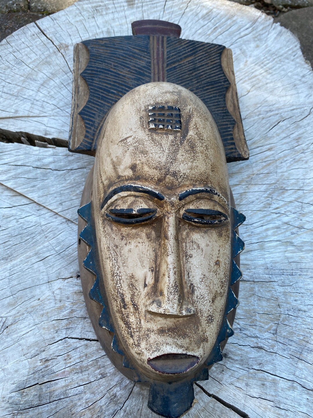 Dan Mask Antique African Mask Ivory Coast Wood Mask Afrocentric Style ...