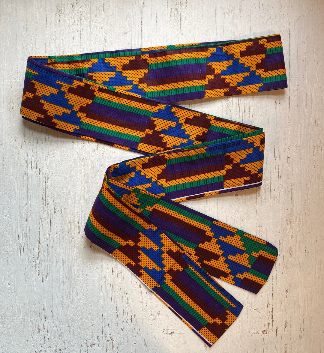 African Print Cotton Sash: Colorful Wax Print Belt - Etsy