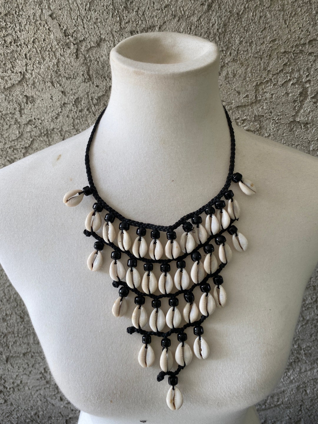 Vintage Cowrie Necklace/ Cowrie Shell Choker/african Jewelry ...