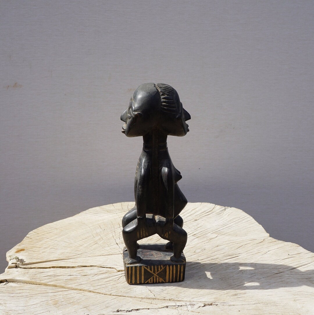 Vintage African Hand Carved Male/female Figurine, Wood Art, African ...