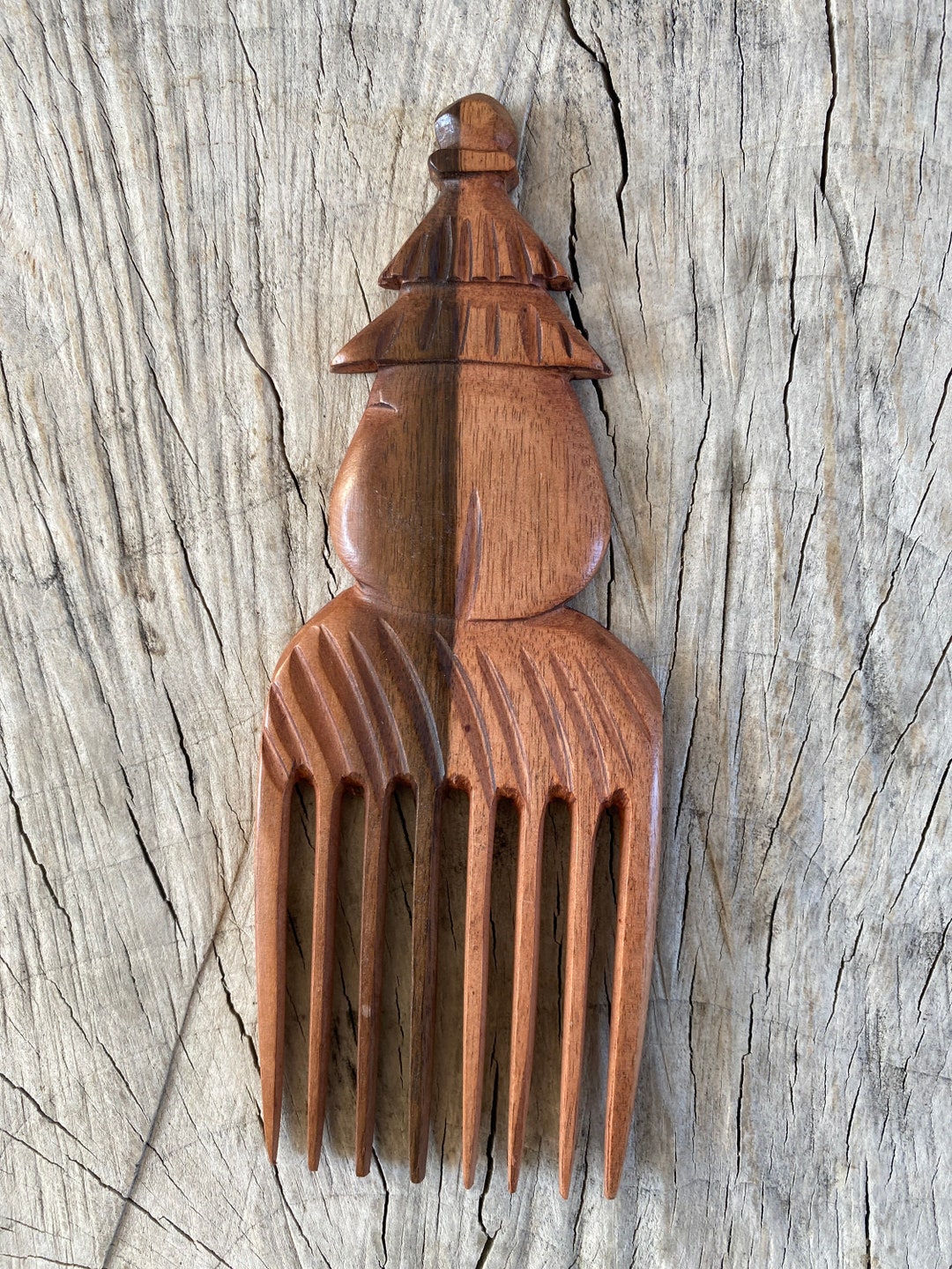 Afro Combs, African Wood Combs, Afro Pick, Ebony Wood Combs, Decorative ...