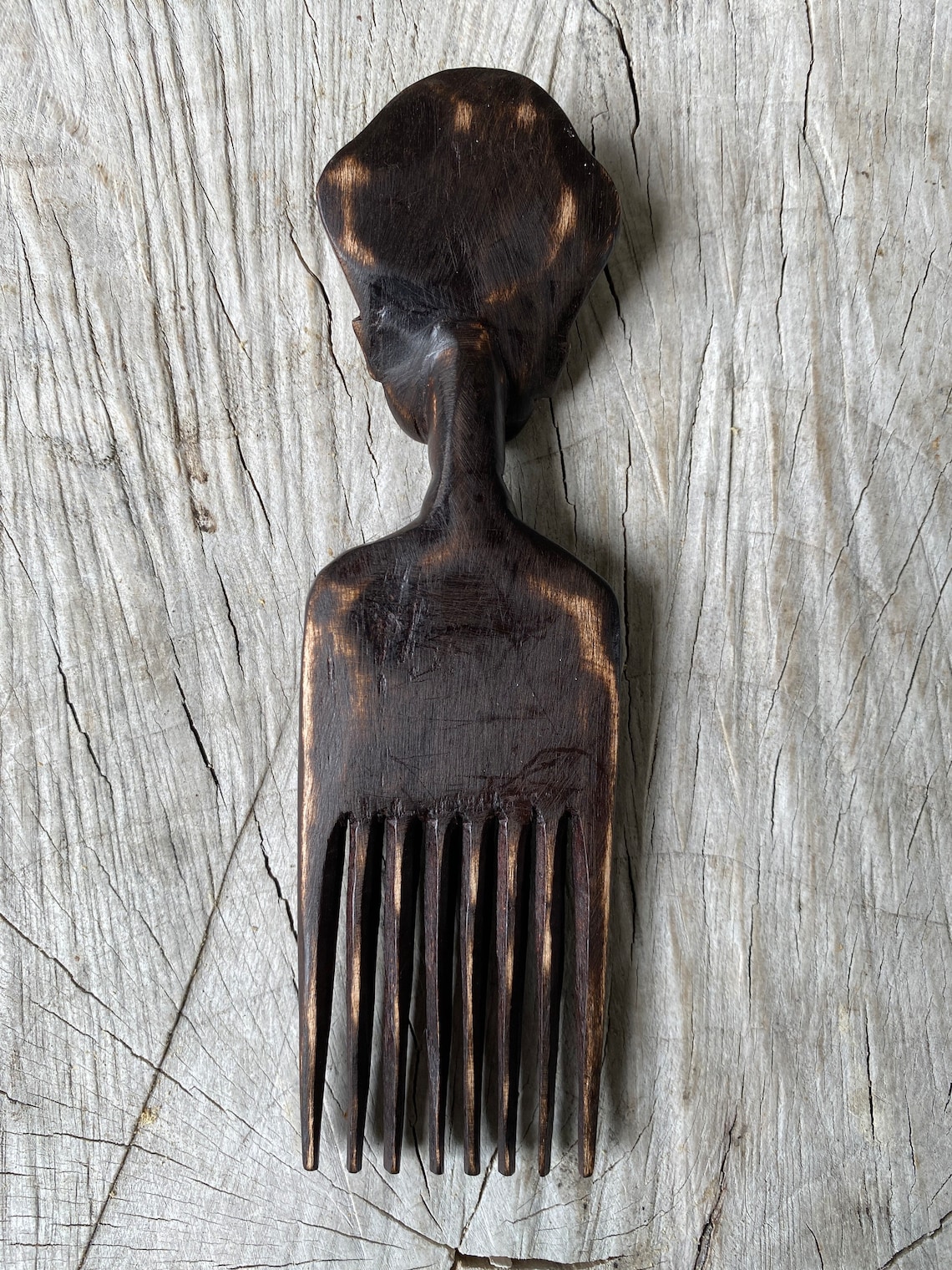 Afro Comb Afro Pick Wooden Comb African Wooden Comb - Etsy