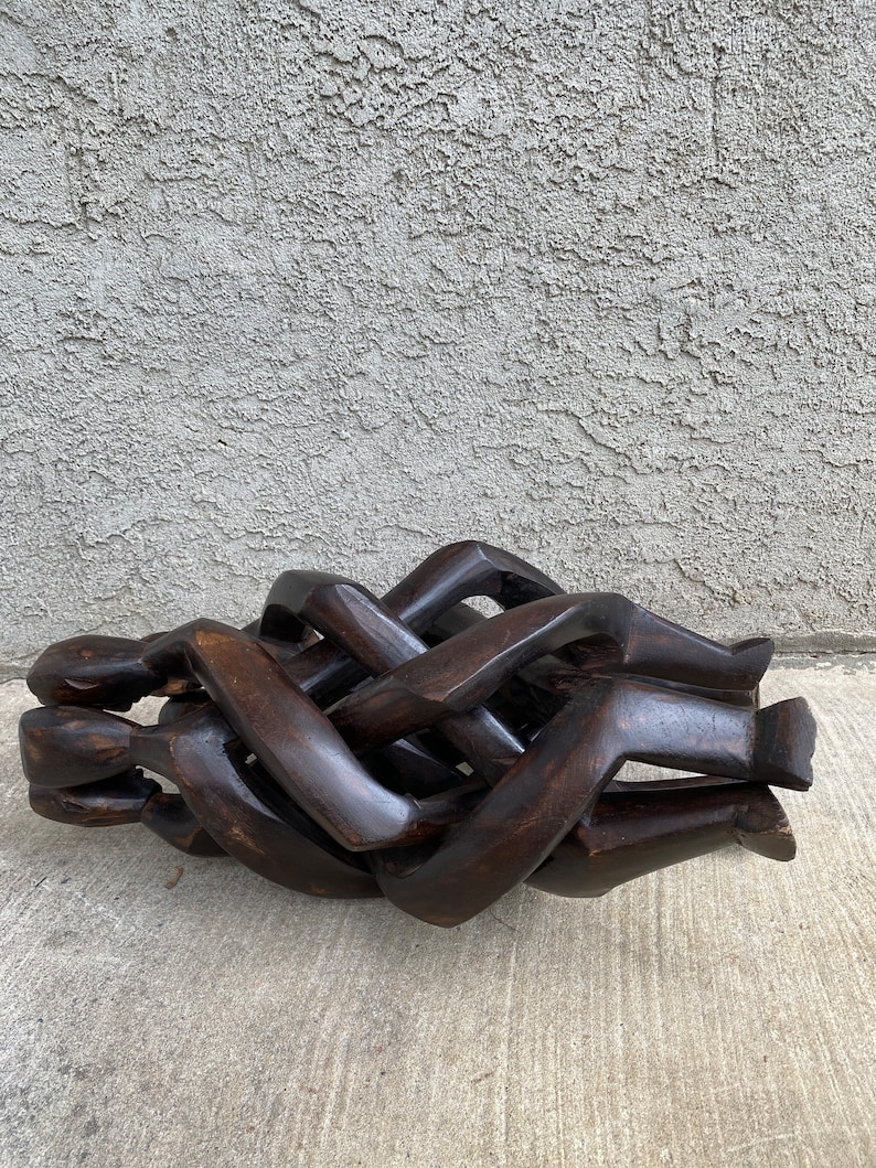 5 Headed African African Unity Statue, African Art, African Décor ...