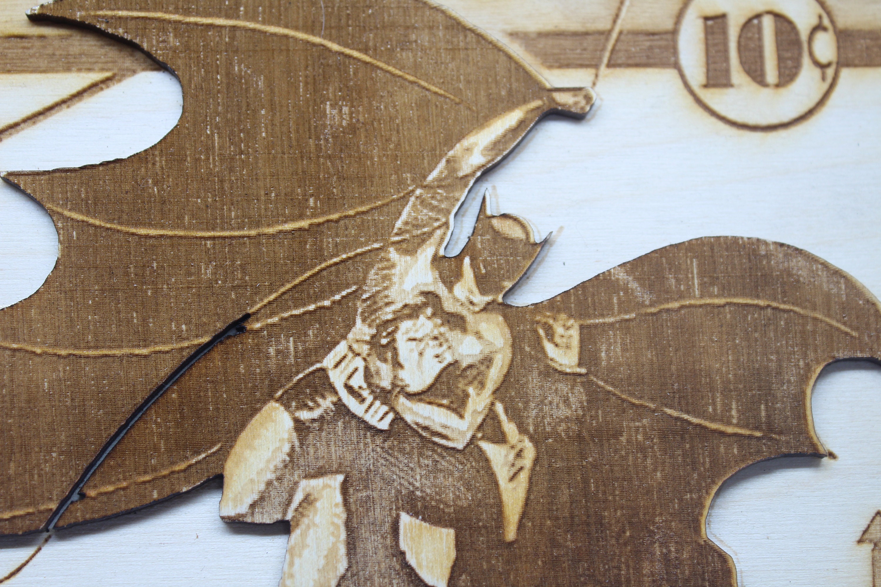 Batman 1st Edition. 3D Wooden Wall Art Comic Cover Engraved Onto Wood ...