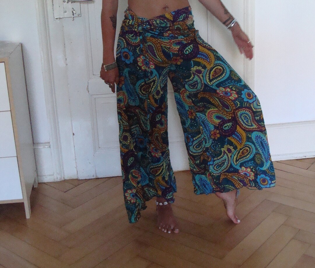 Goa Trousers Flatter Trousers Palazzo Trousers Sari Hippie Festival ...