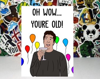 Ross Friends Birthday Card - Etsy