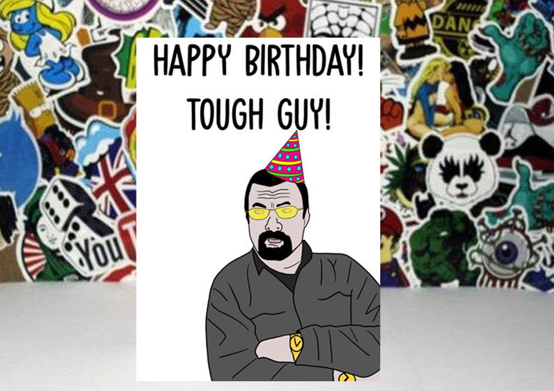 Steven Birthday Card Tough Guy - Etsy