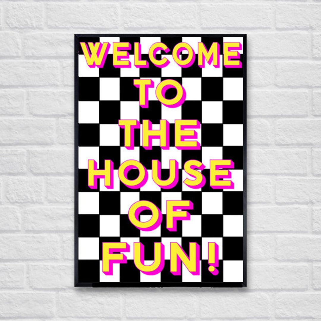 Welcome to the House of Fun Madness Song Lyric Print - Etsy