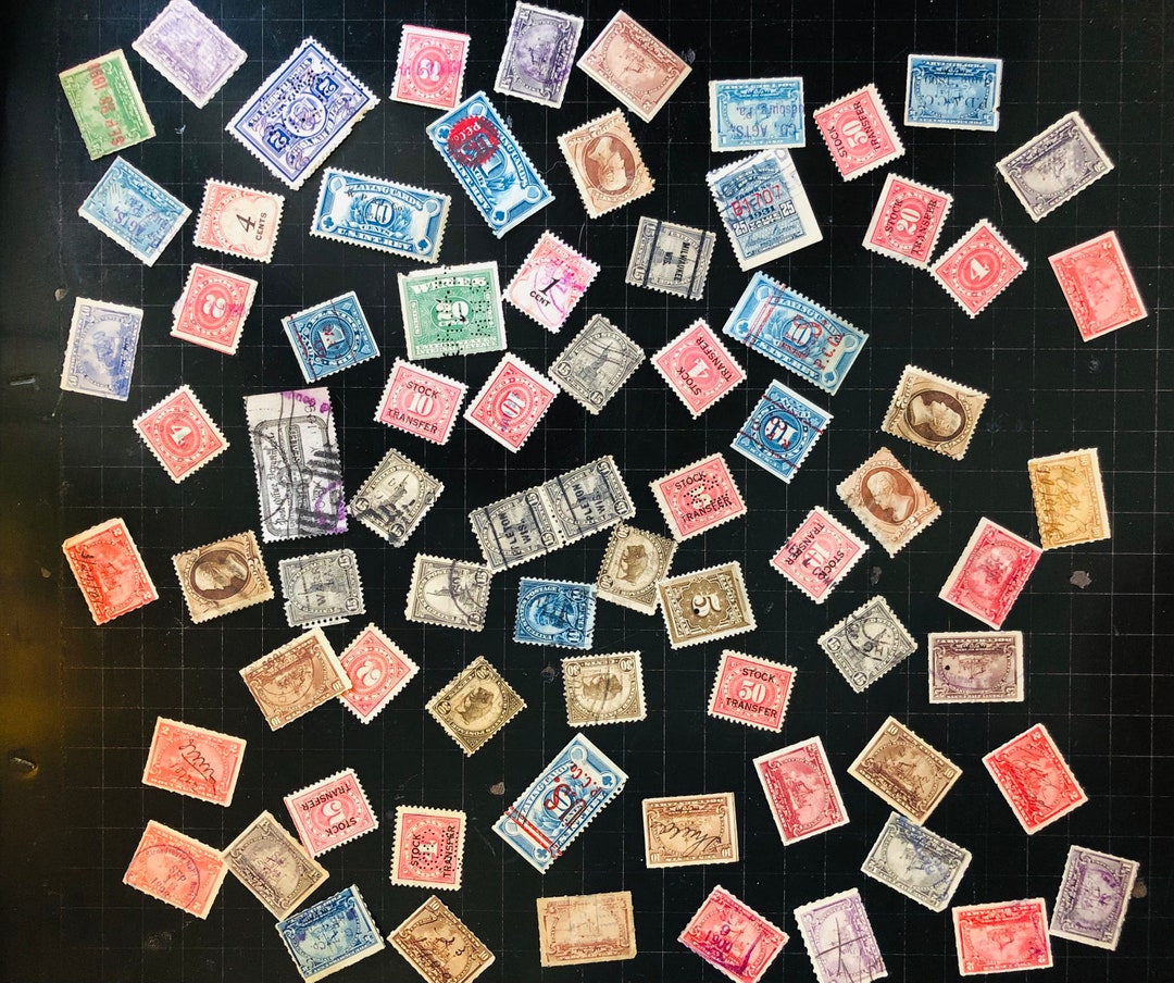 Early US Postage Stamps - Etsy