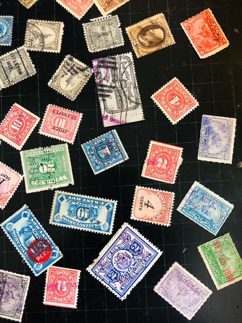 Early US Postage Stamps - Etsy