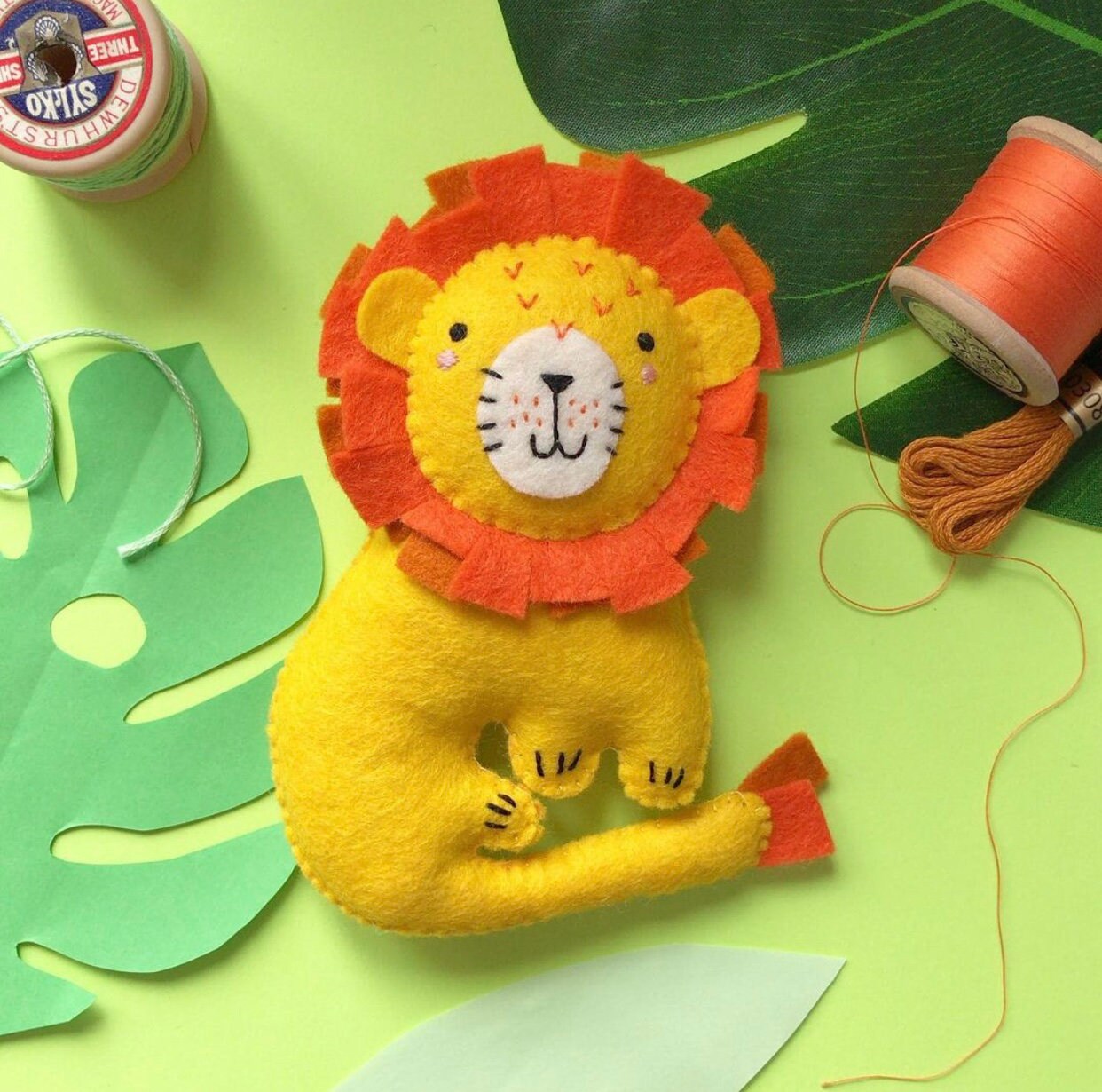 PDF Pattern and Instructions for Leonard the Lion Lion Sewing - Etsy