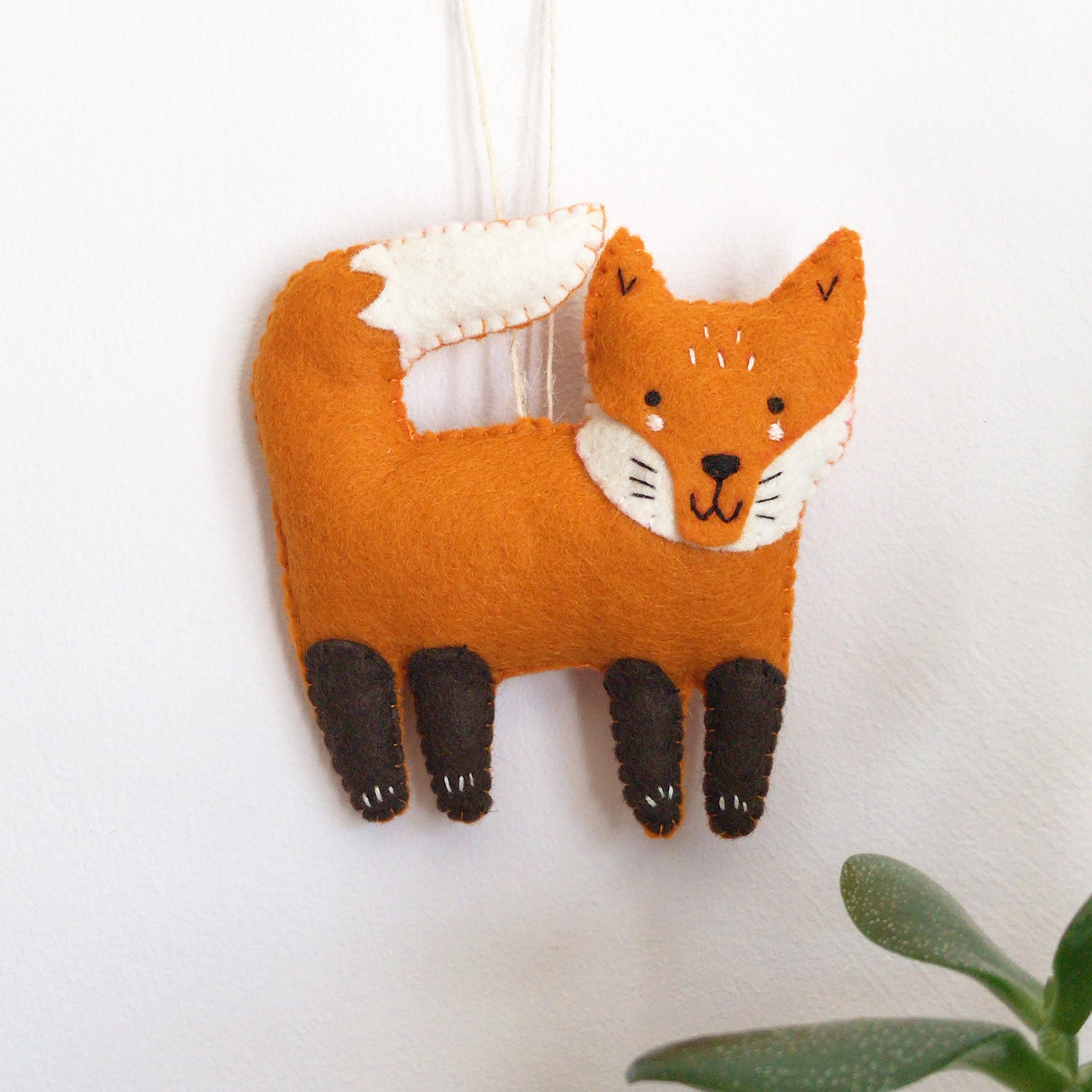 PDF Instructions for Felix the Fox, Diy Craft Kit, Woodland Embroidery ...