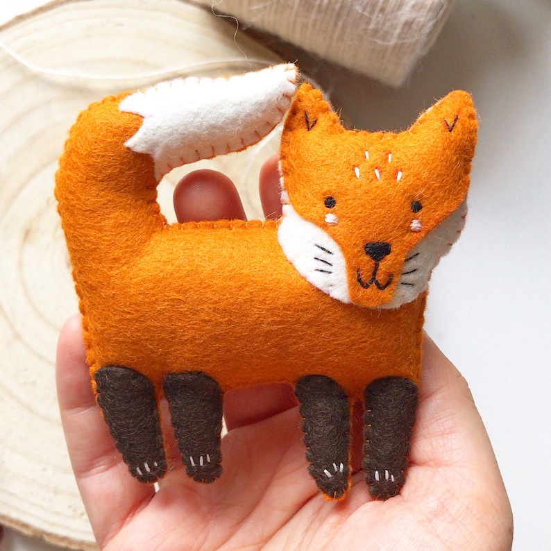PDF Instructions for Felix the Fox, Diy Craft Kit, Woodland Embroidery ...