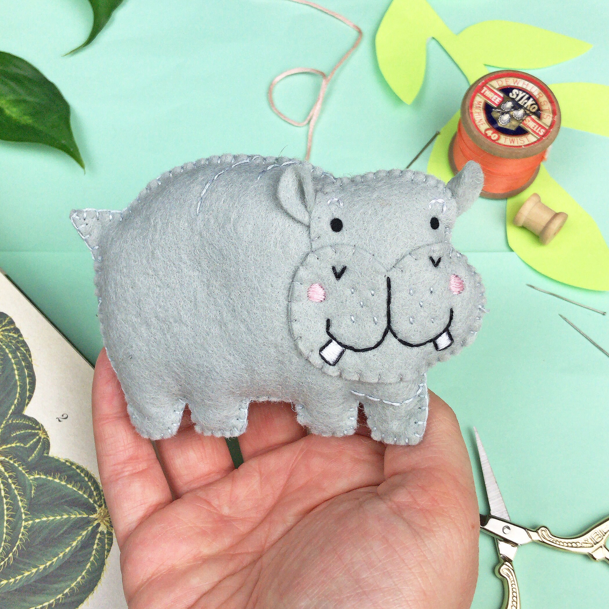 PDF Pattern and Instructions for Henry the Hippo Toy Hippo - Etsy UK