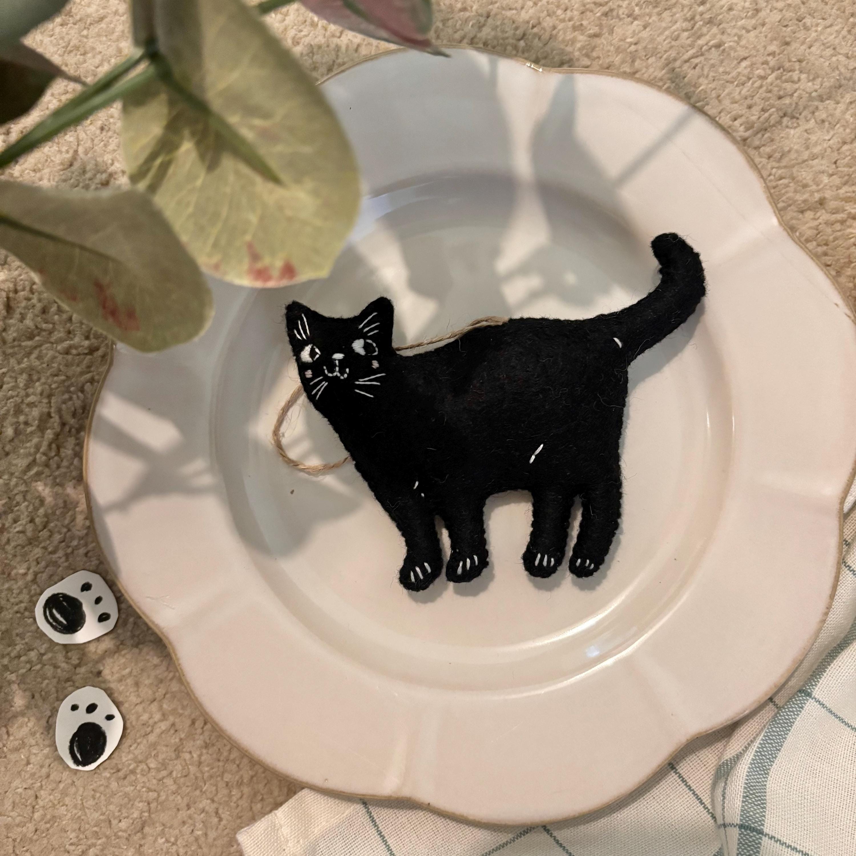 PDF Pattern to Sew Your Own Set of 4 Cat Friends, Diy Felt Cats, Felt ...