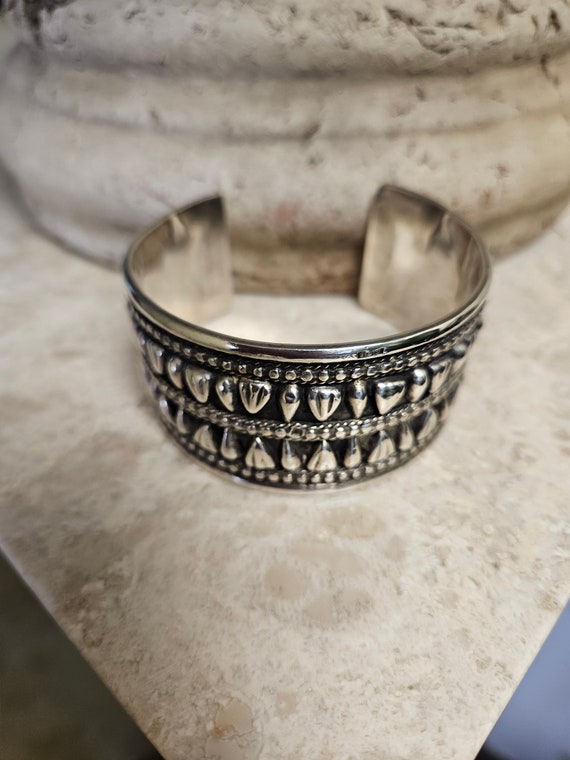 Sterling Silver Cuff Bracelet * Expandable Bracelet *… - Gem