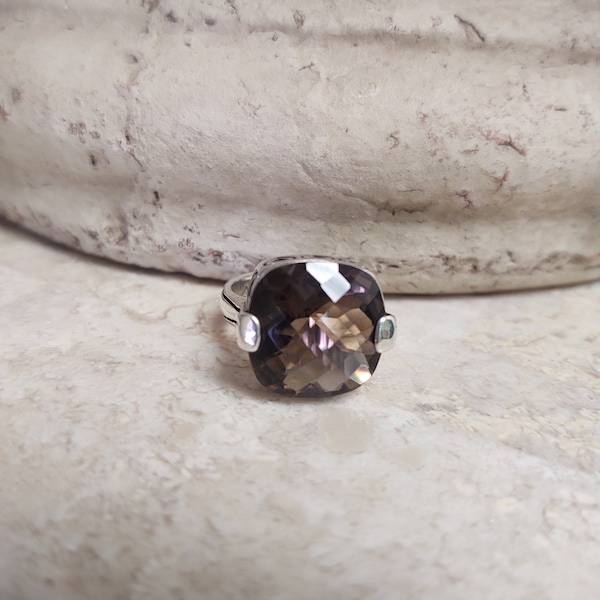 Smoky Quartz Ring - Etsy