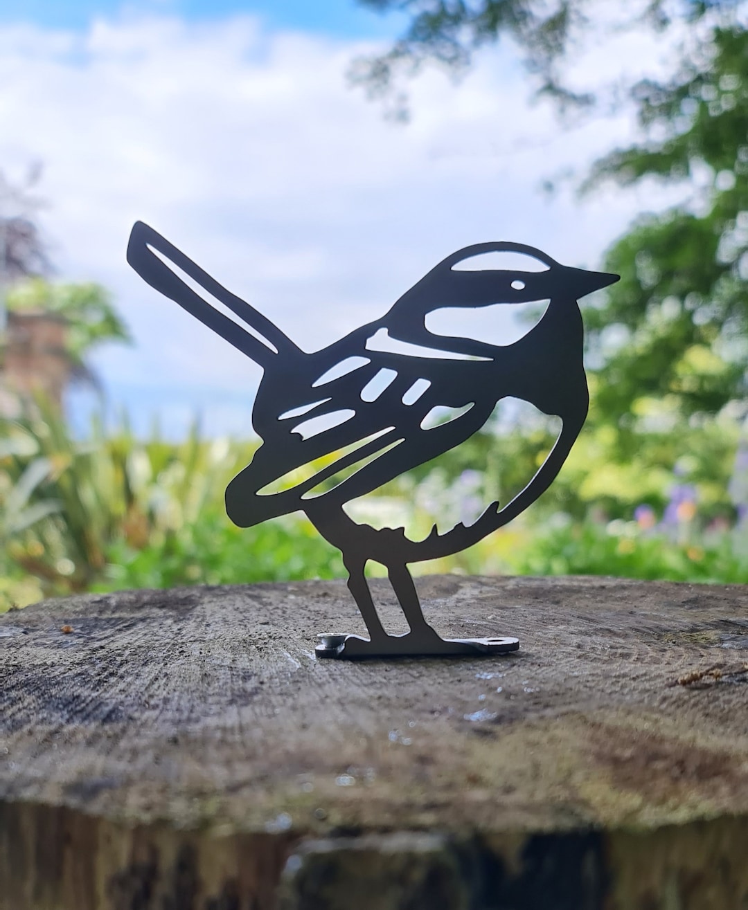 Rusty Blue Tit Bird- Rusty Metal Bird - Rusty Metal Bird - Garden Bird ...