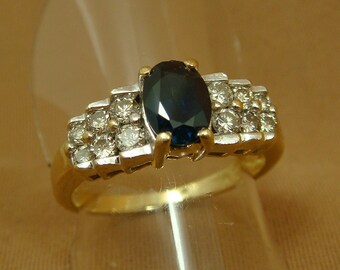 Sapphire Step Ring - Etsy