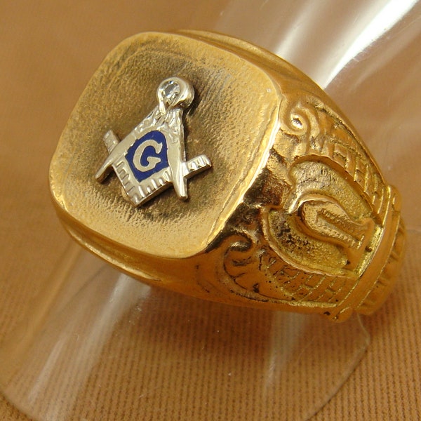 Freemason Ring - Etsy