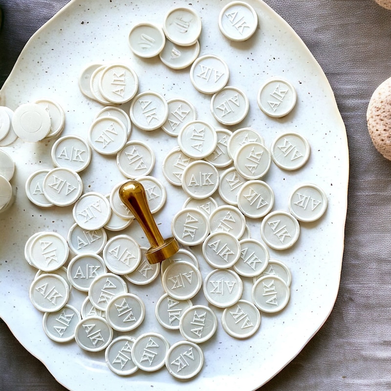 Pearl White Seal Sticker - Etsy