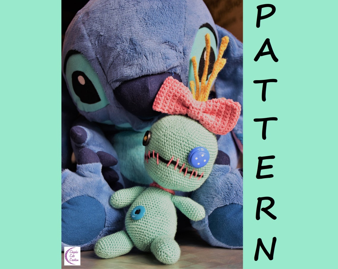 Scrump Crochet Pattern Amigurumi Doll Lilo & Stitch - Etsy