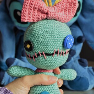 Scrump Crochet Pattern Amigurumi Doll Lilo & Stitch - Etsy