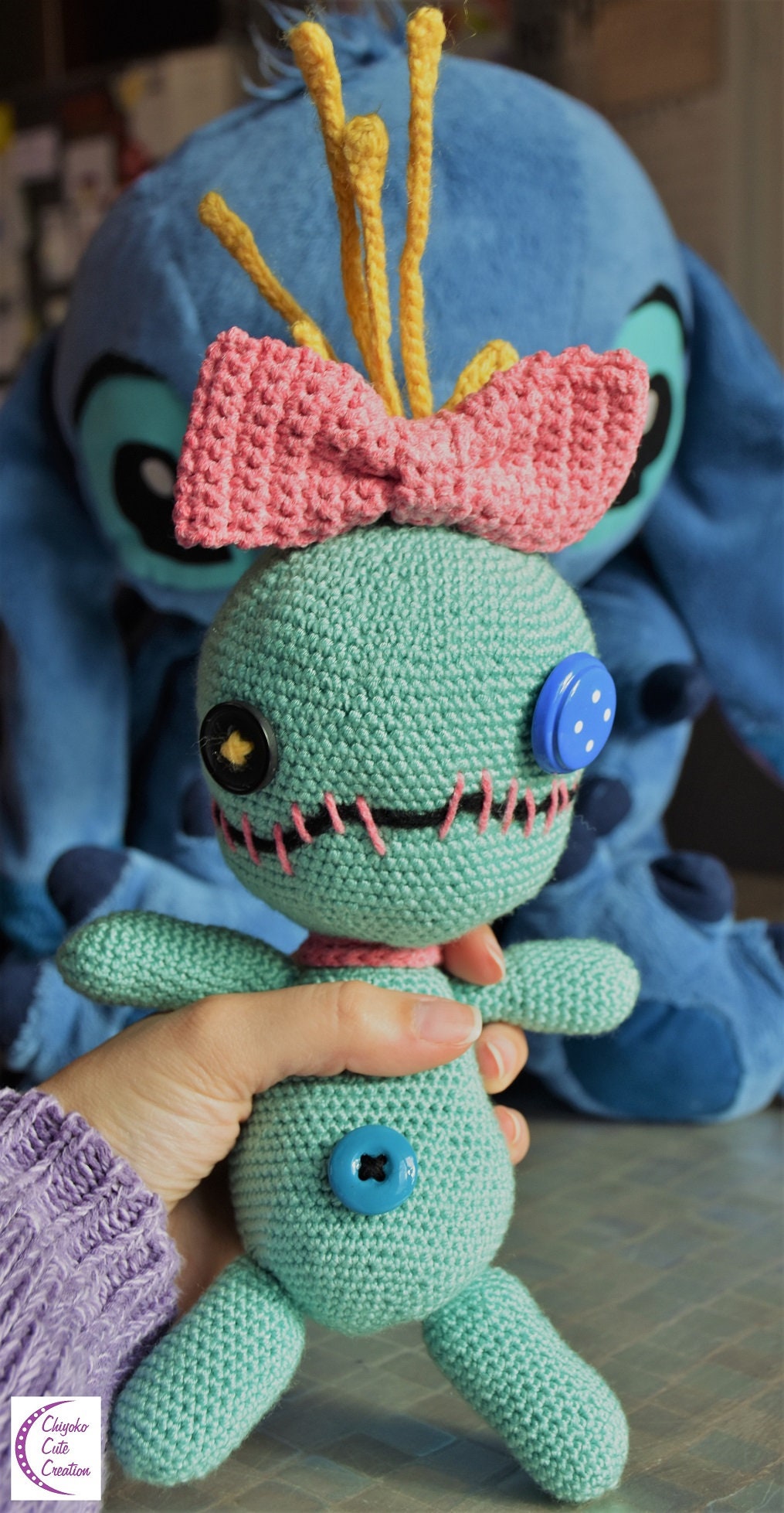 Scrump Crochet Pattern Amigurumi Doll Lilo & Stitch - Etsy
