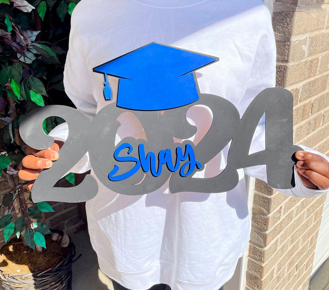 Personalized Graduation Wood Sign Class of 2024 - Etsy