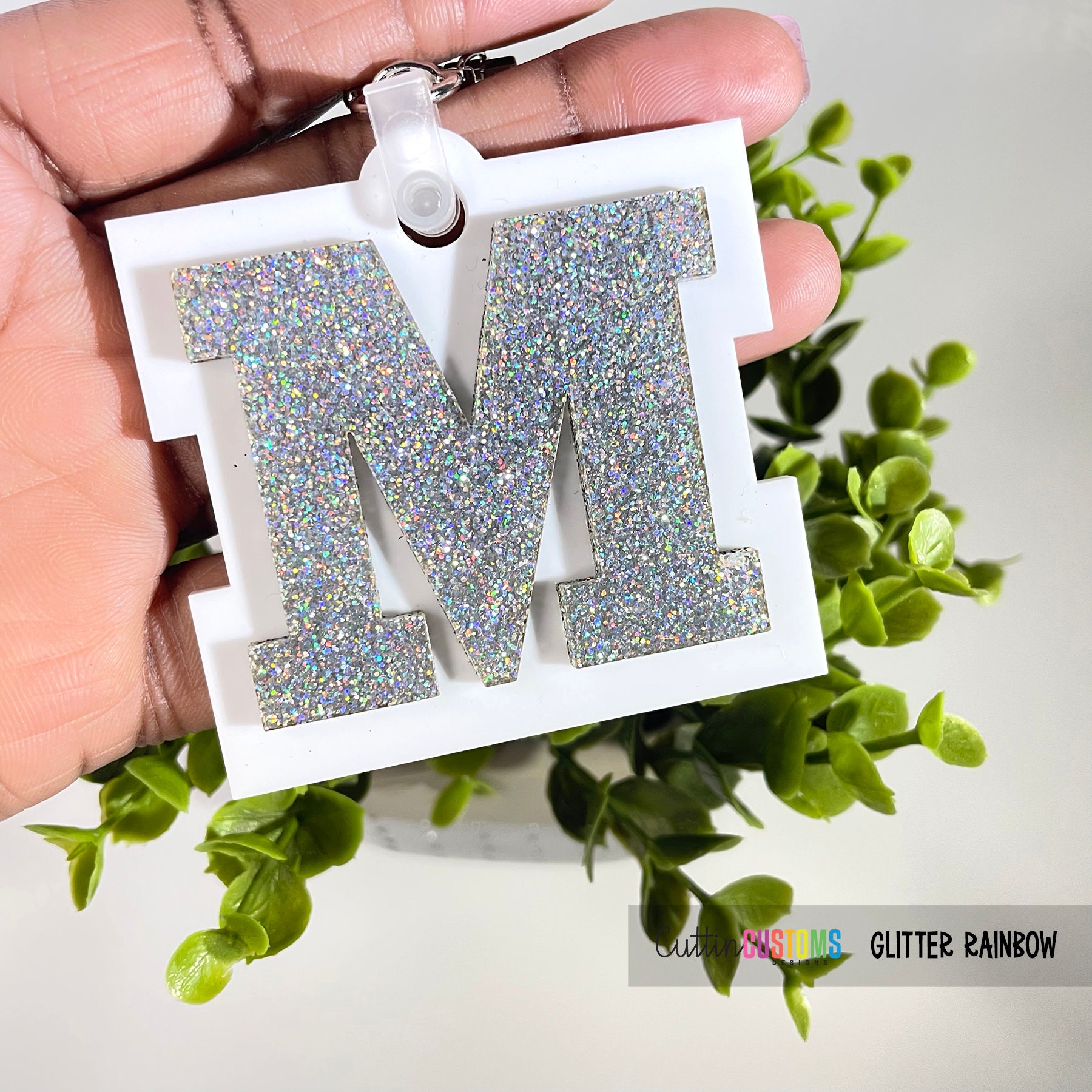 Initial Keychain, Backpack Letter Keychain, Letter Keychain, Cute ...