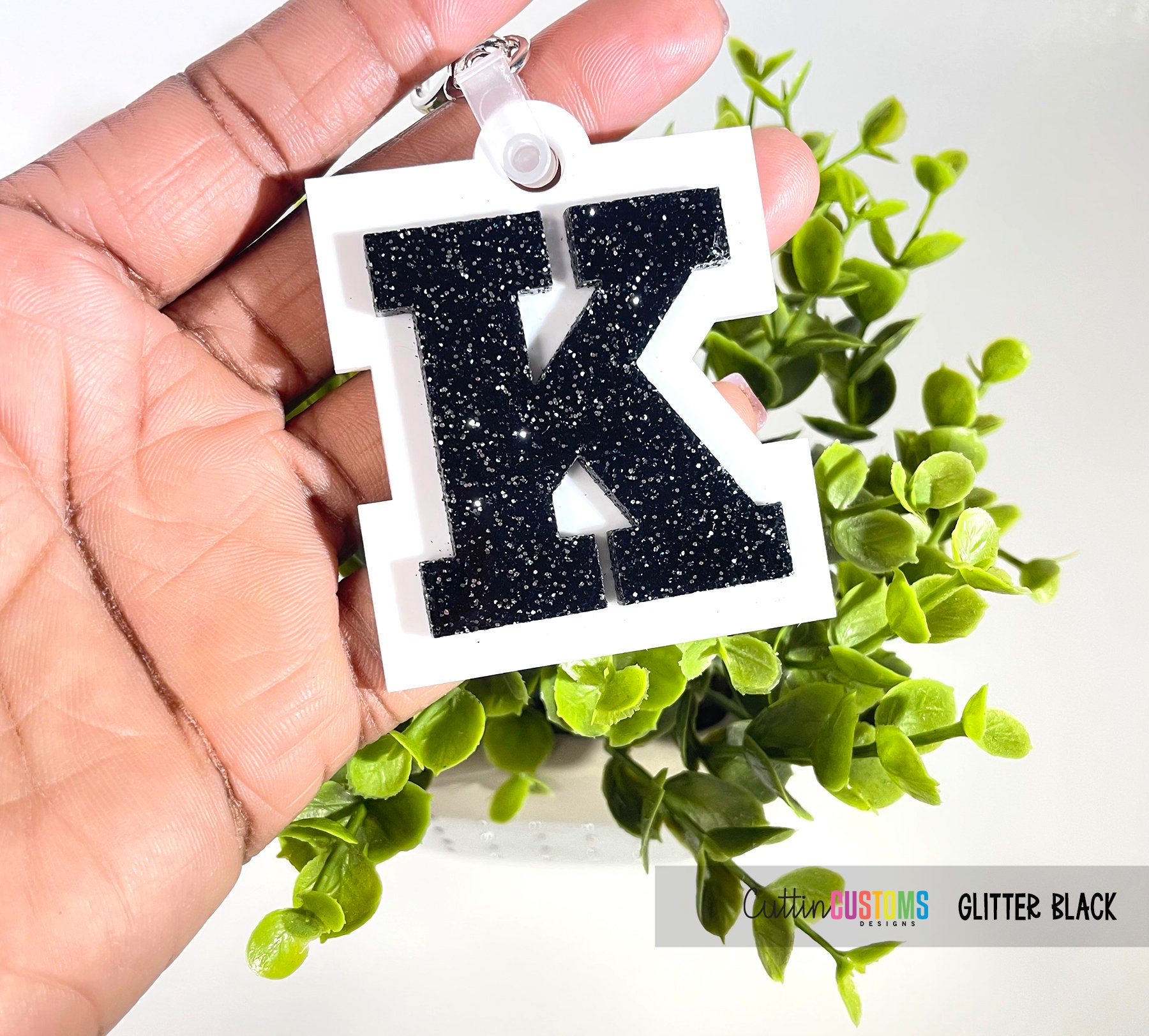 Initial Keychain, Backpack Letter Keychain, Letter Keychain, Cute ...