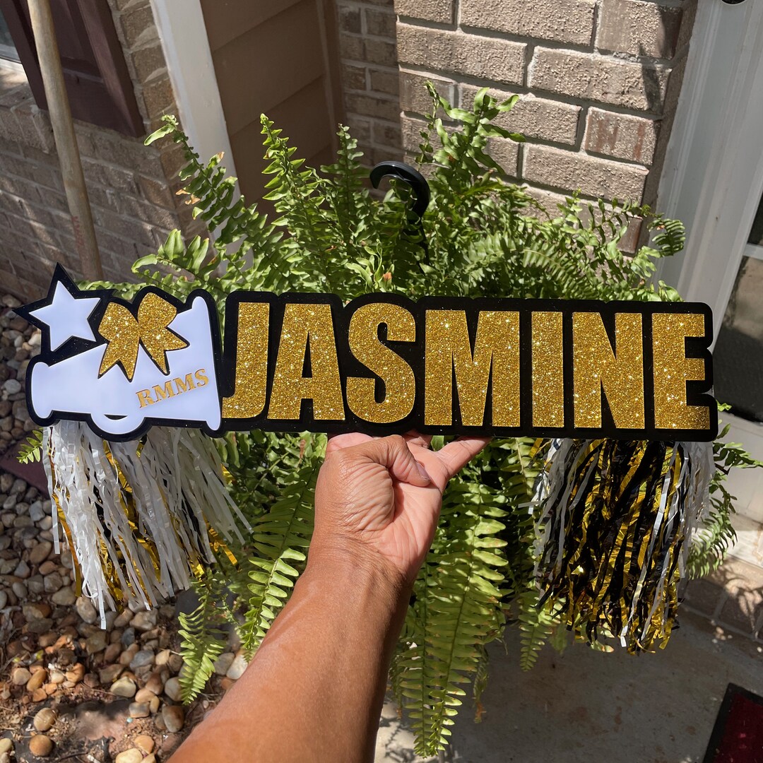 Personalized Cheer Stick and Cow Bell Custom Cheer Stick and Cow Bell ...