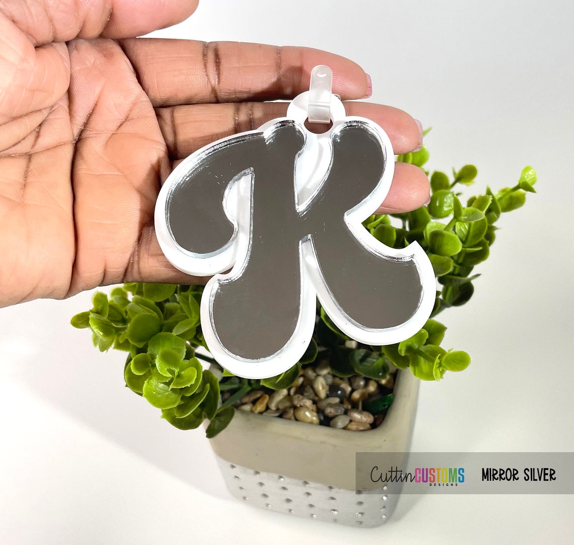 Initial Keychain, Backpack Letter Keychain, Letter Keychain, Cute ...