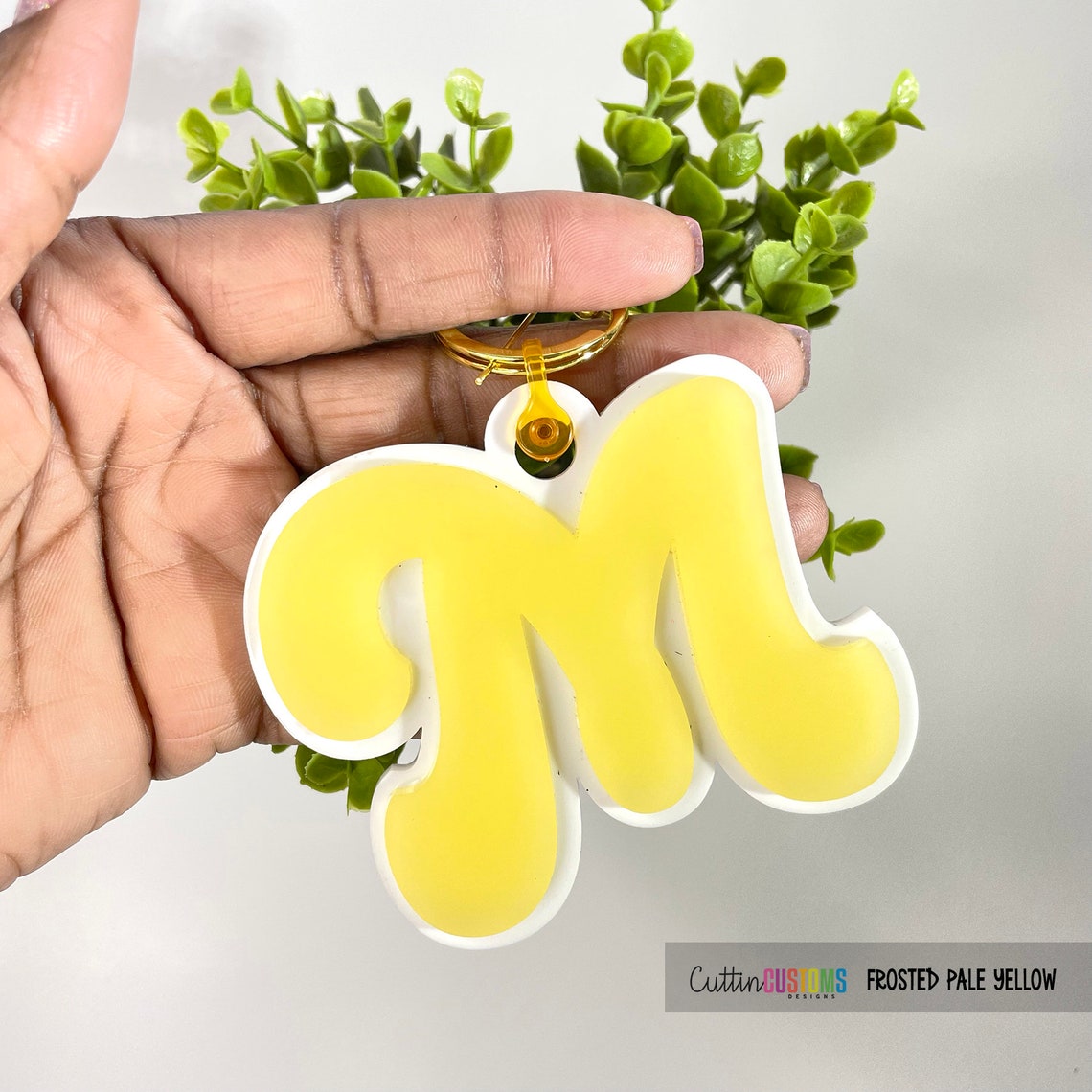 Initial Keychain, Backpack Letter Keychain, Letter Keychain, Cute ...