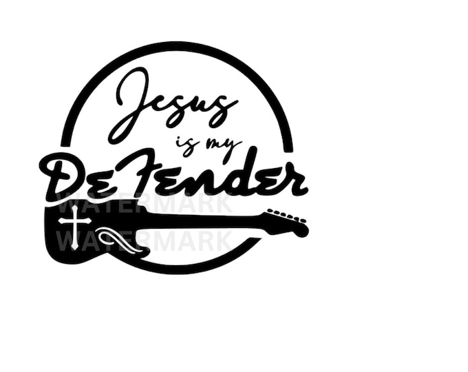 BOGO I Pick Jesus & Jesus is My Defender With Guitar Svg/jpeg/png Cut ...