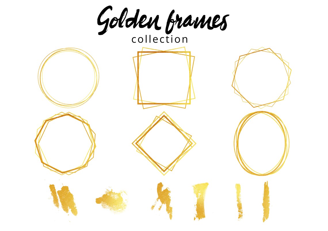Golden Frames Collection, Png Clipart, Golden Clipart, Golden Frames ...