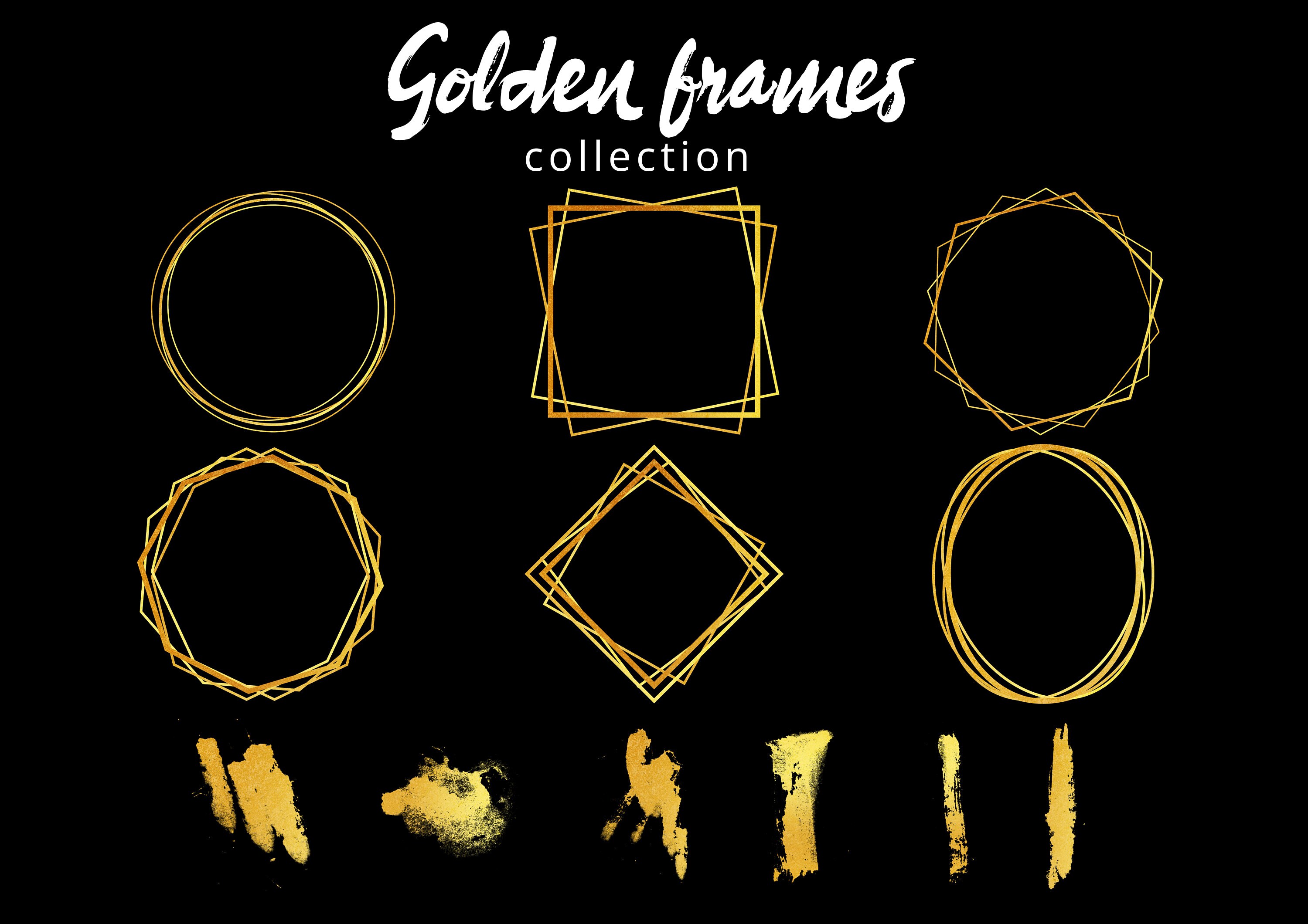 Golden Frames Collection, Png Clipart, Golden Clipart, Golden Frames ...