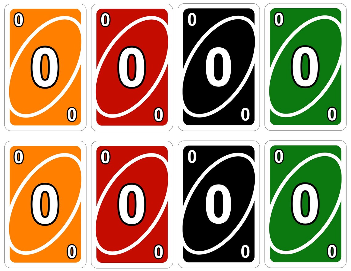 Uno Card Template, Customizable Uno Template - Etsy