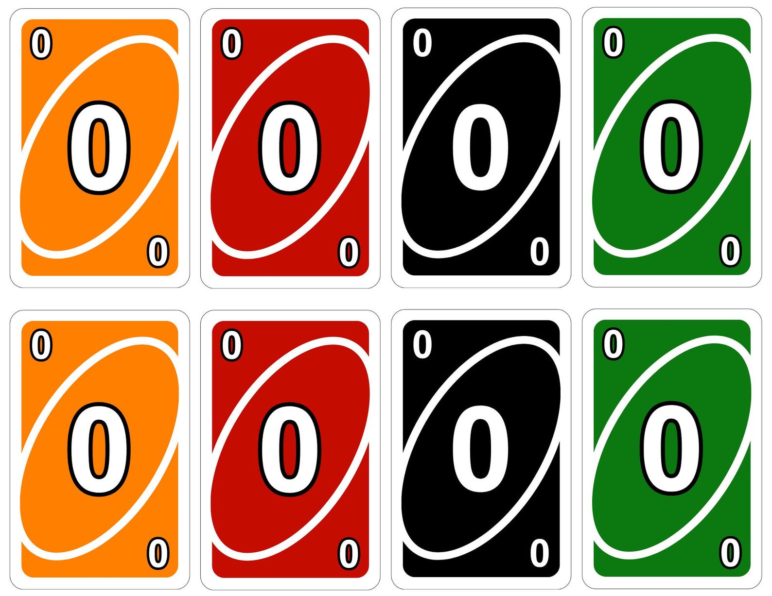 Uno Card Template, Customizable Uno Template - Etsy