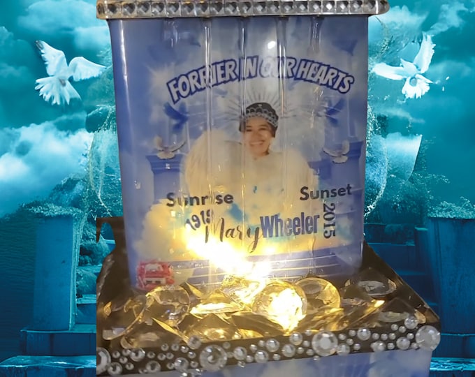 Memorial Waterfountain/custom Memorial Waterfall/personalized Memorial ...