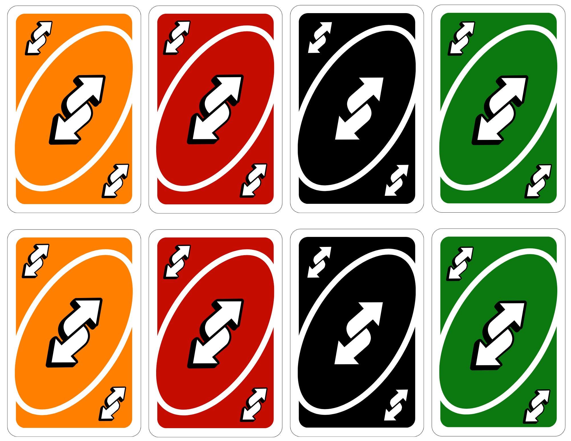 Uno Card Template, Customizable Uno Template - Etsy