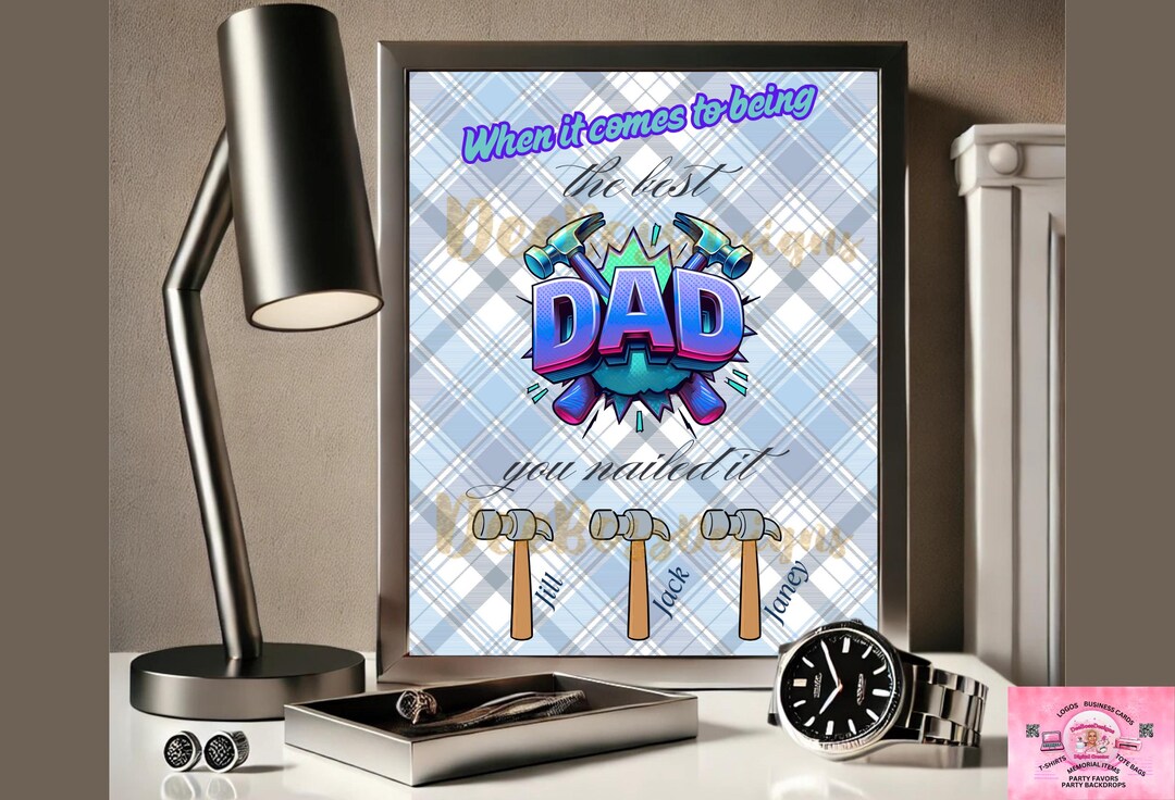 Father's Day PNG, You Nailed It Dad, Personalized Father's Day ...