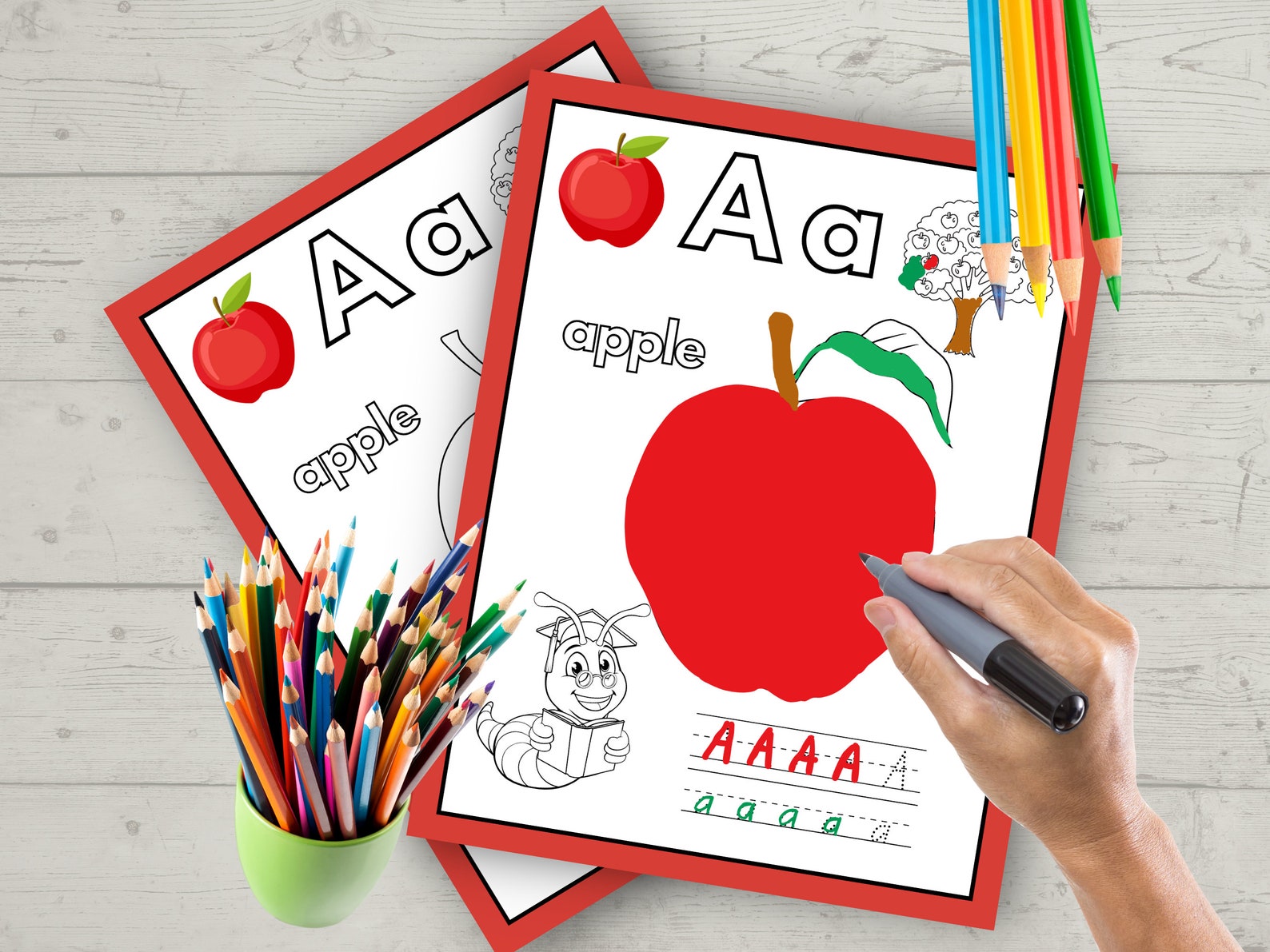 Printable Alphabet Coloring Pages for Kids/alphabet Coloring Toddler ...